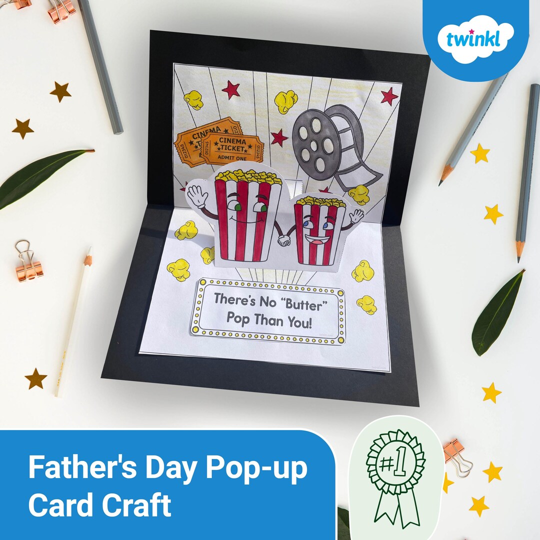 Father's Day Pop-up Card Craft - Etsy