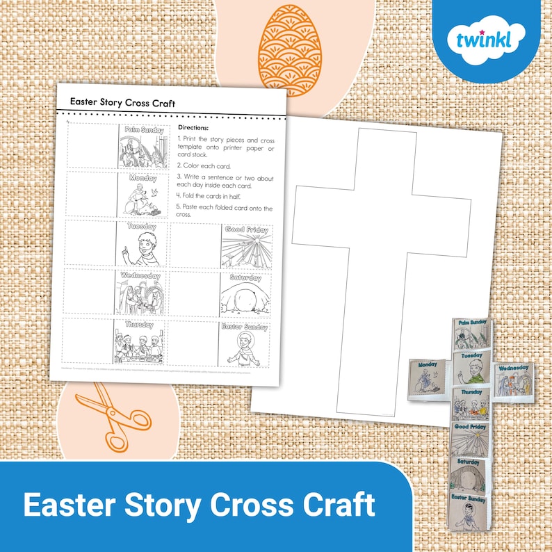 Easter Story Cross Craft - Etsy