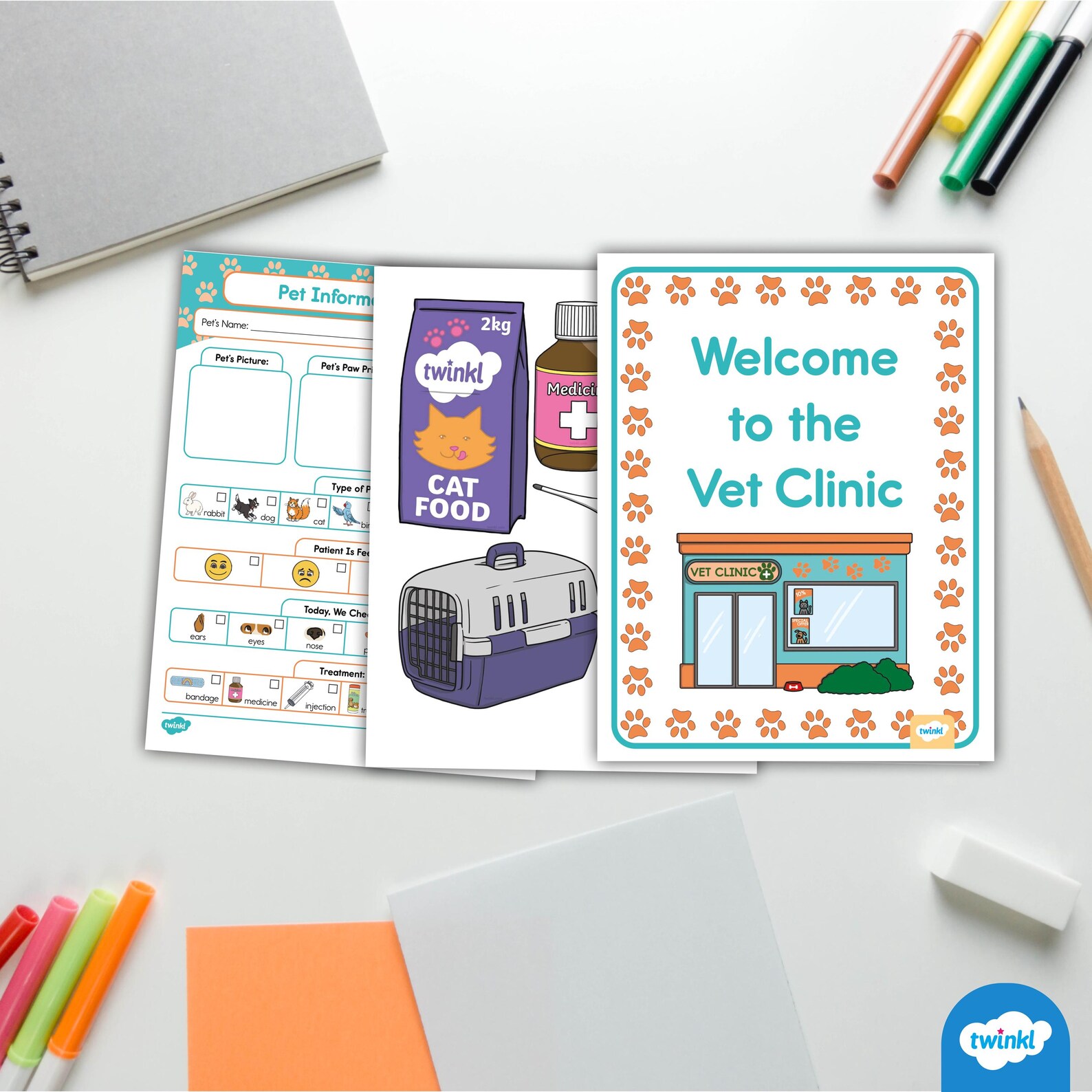 Veterinary Clinic Dramatic Play Pack - Etsy