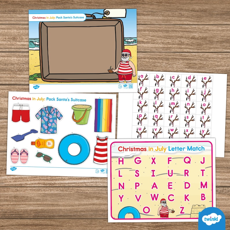 Christmas in July Activity Pack - Etsy