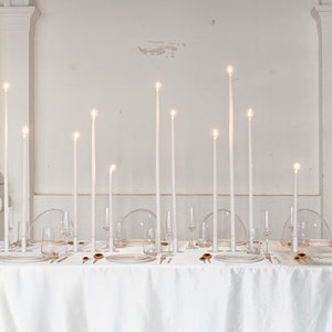 XXL Wedding Tall Candles | WHITE - 100cm (single), 90cm (single), 76cm ...