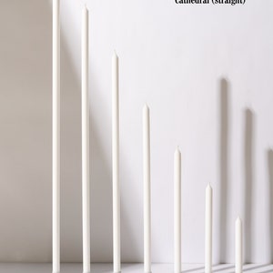 XXL Wedding Tall Candles | WHITE - 100cm (single), 90cm (single), 76cm ...