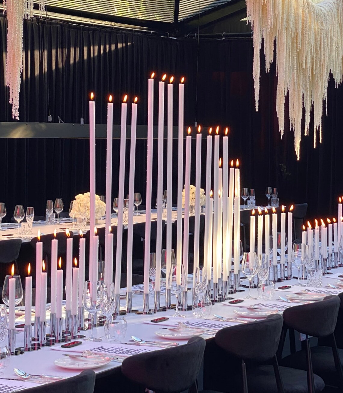 XXL Wedding Tall Candles | WHITE - 100cm (single), 90cm (single), 76cm ...