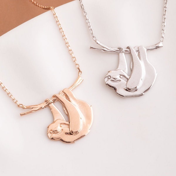 Sloth Necklace - Etsy
