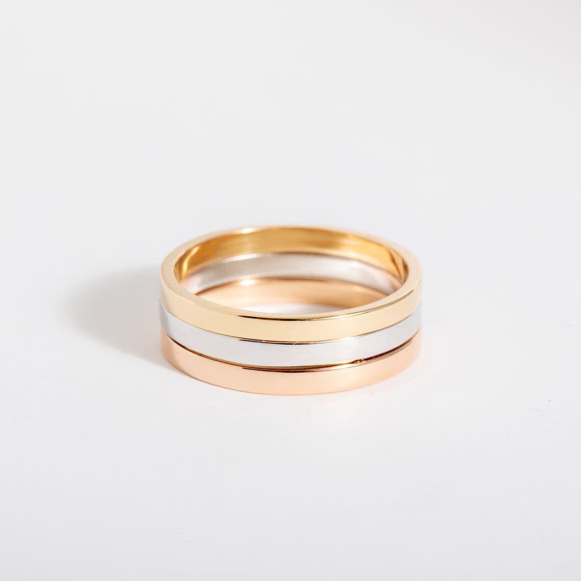 Simple Classic Promise Ring 14K 18K Solid Gold Thin Thumb - Etsy