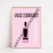 Pink Whitney Art Print - Etsy