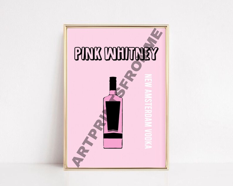 Pink Whitney Art Print - Etsy