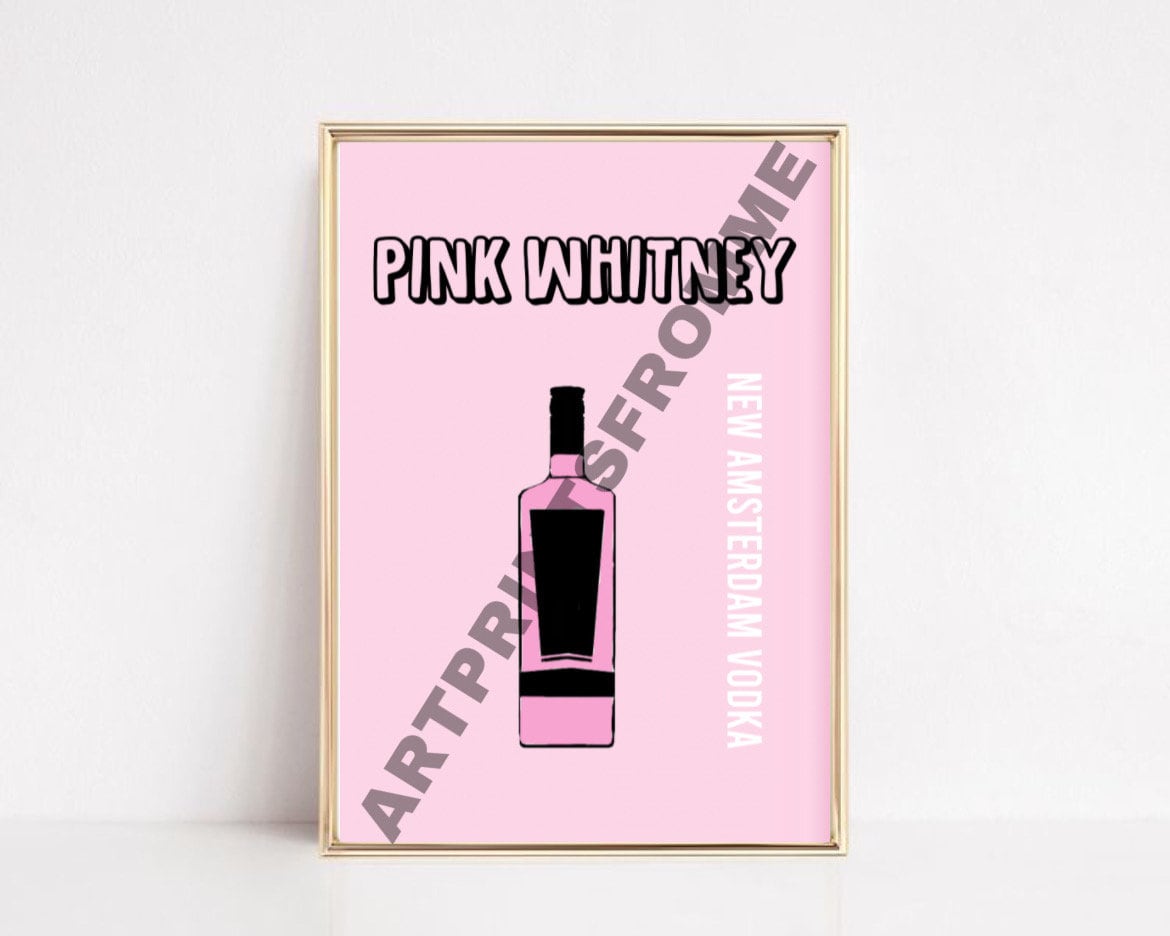Pink Whitney Art Print - Etsy