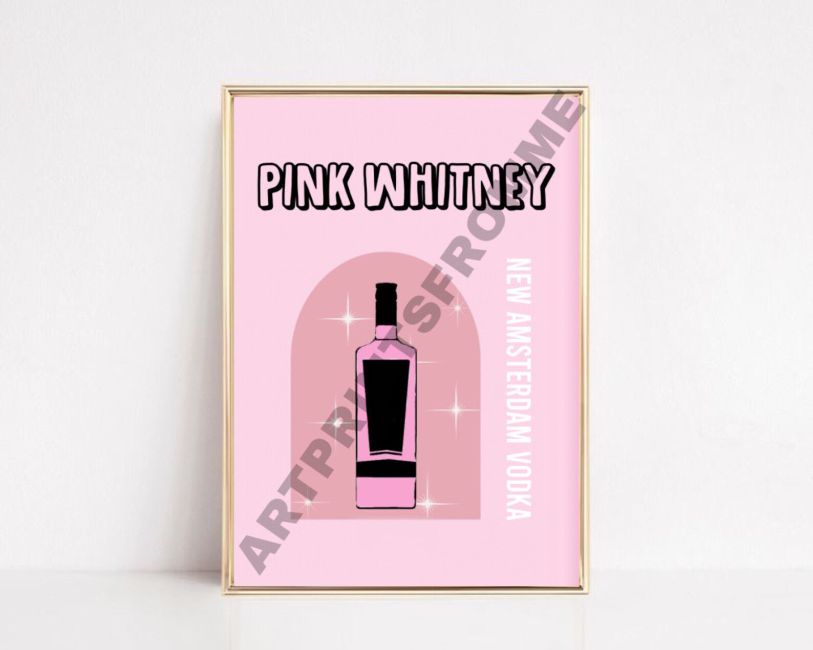 Pink Whitney Art Print - Etsy