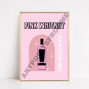 Pink Whitney Art Print - Etsy