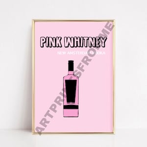 Pink Whitney Art Print - Etsy