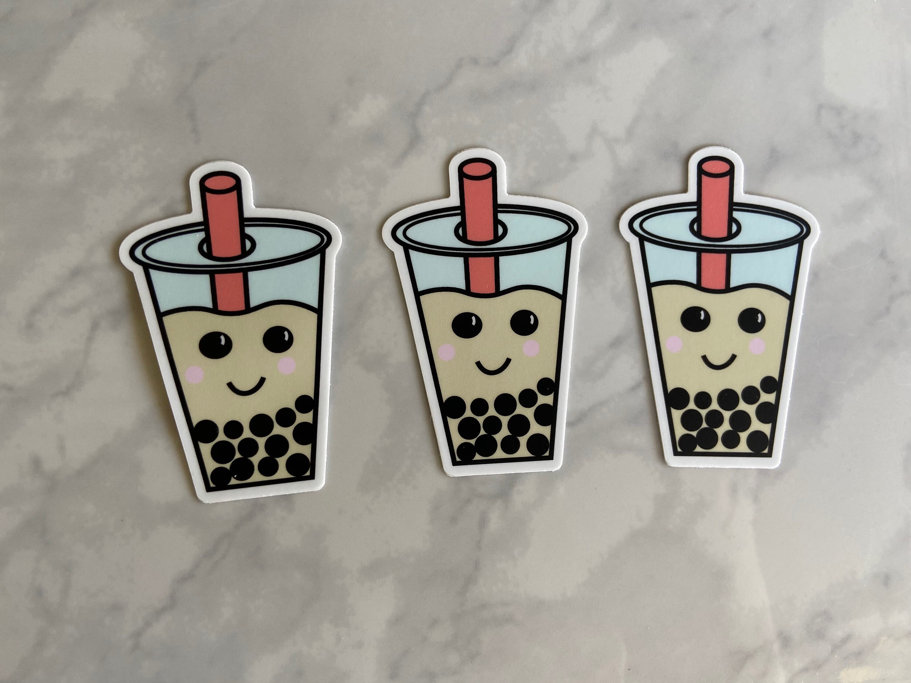 Boba Milk Tea Vinyl Sticker - Etsy