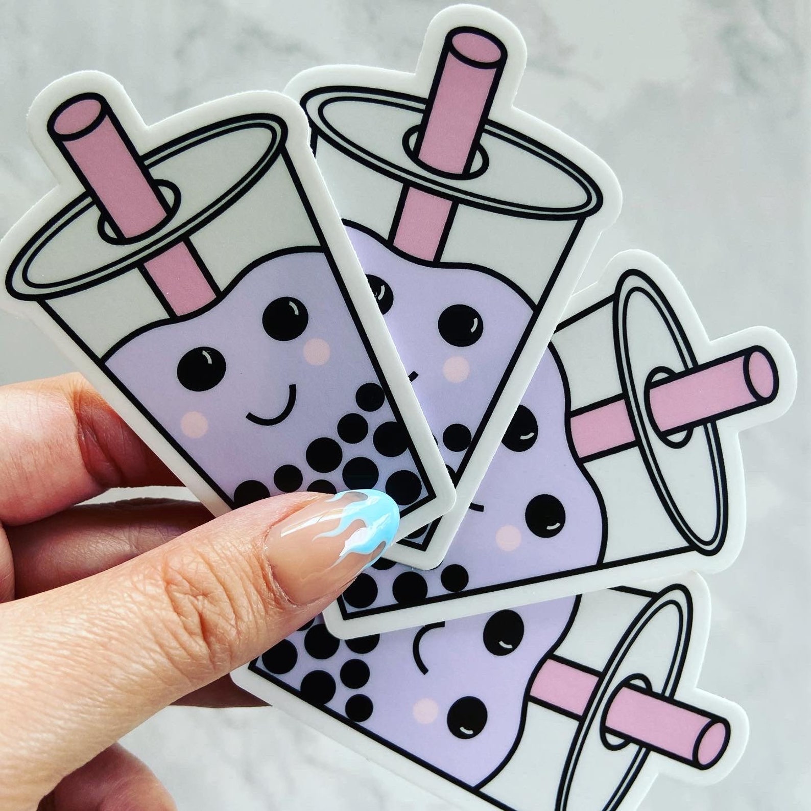 Taro Milk Tea Vinyl Sticker - Etsy Ireland