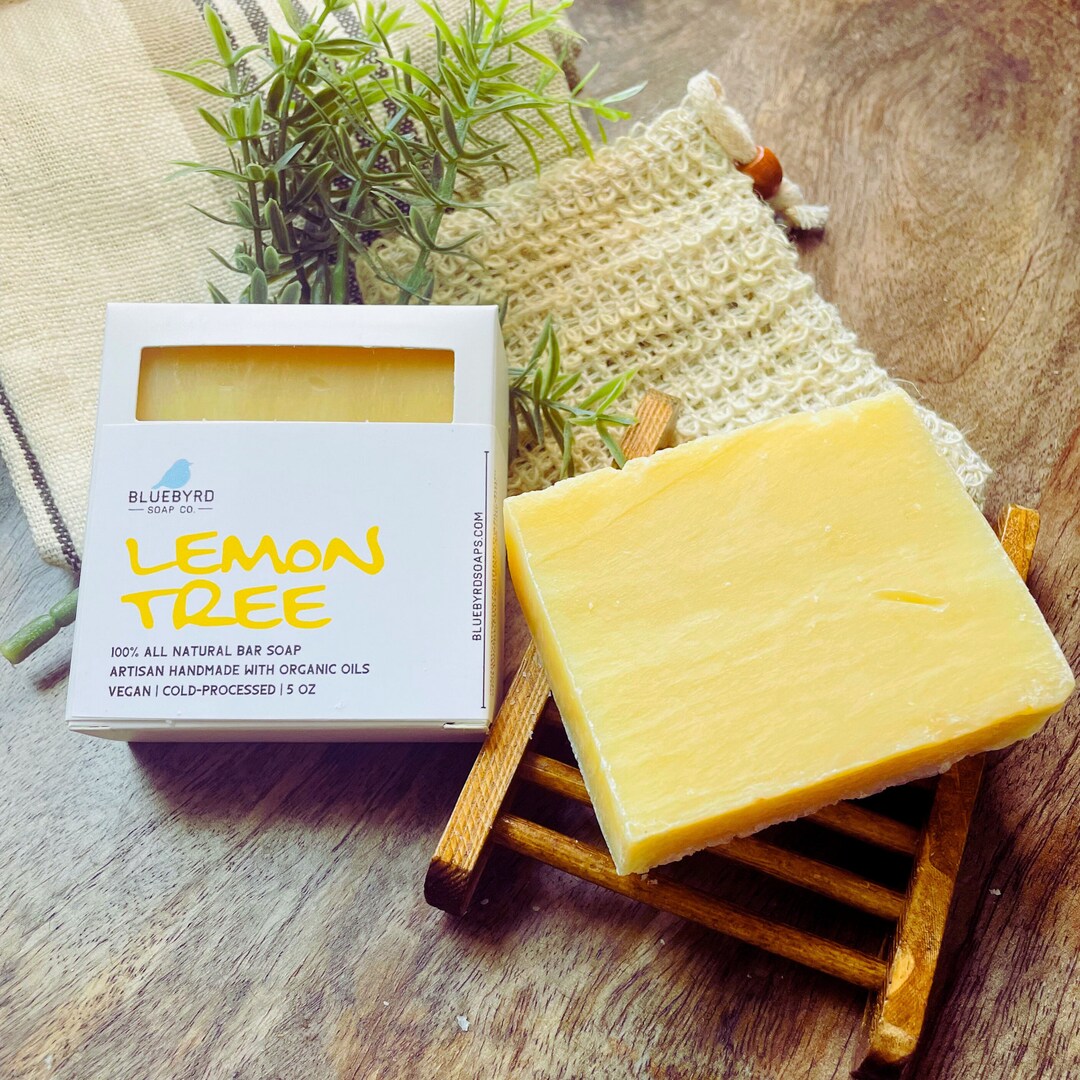 LEMON TREE SOAP | Intense Lemon Kitchen Bar Soap | 100% Natural Organic ...