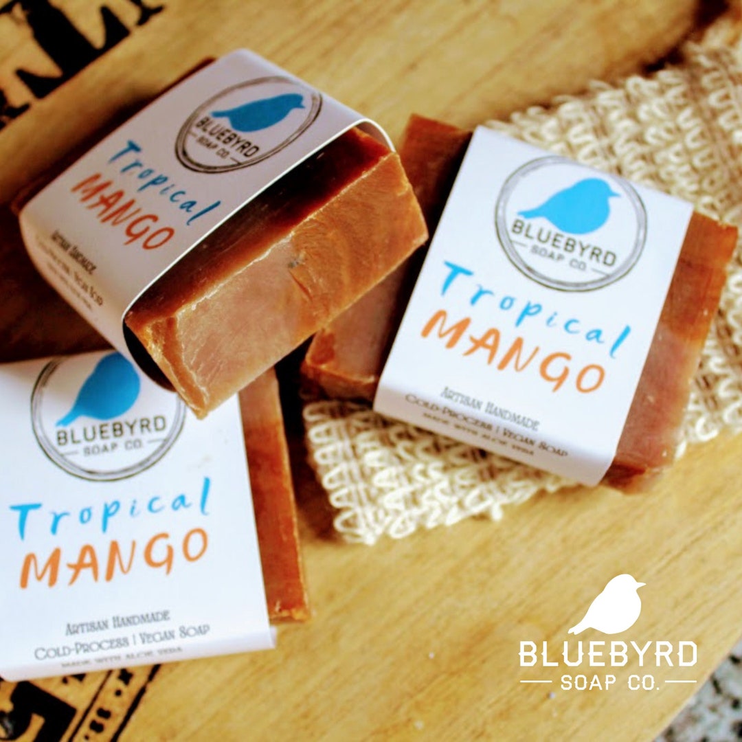 Tropical Mango Butter Soap Bar - All Natural Fresh Mango Bar Soap ...