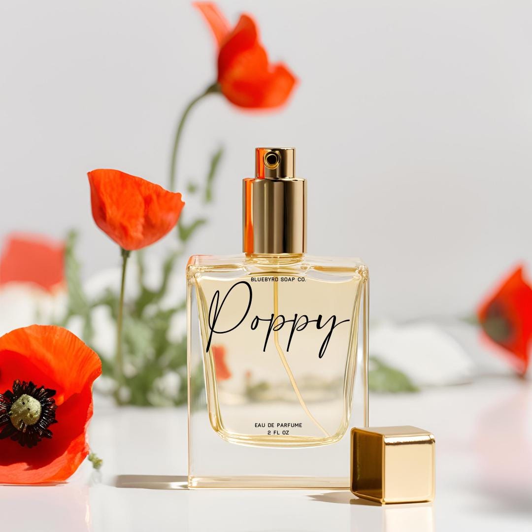 Poppy Perfume Oil Rollerball: Vegan Floral Fragrance - Etsy