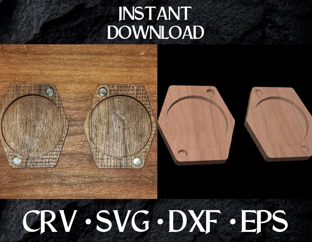 Challenge Coin Pocket Case Design File Crv, Svg, Dxf, Eps, Plans ...