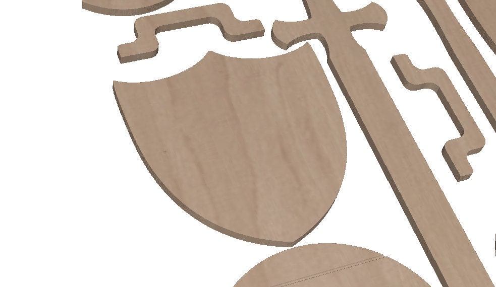 Wooden Weapon Toy File CNC Design File Crv, Svg, Dxf, Eps - Etsy