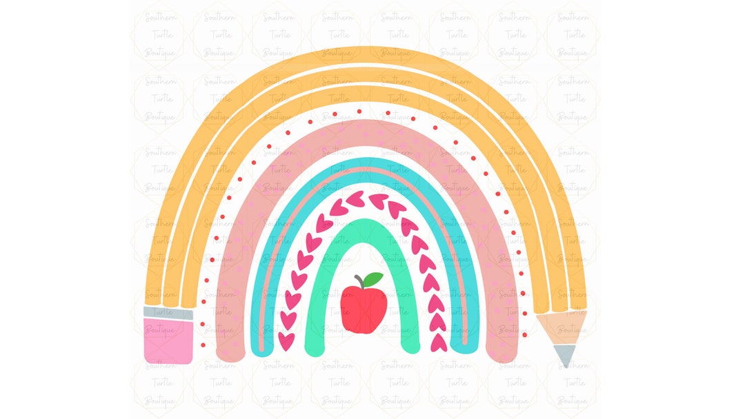 Pencil Rainbow PNG Digital Download - Etsy