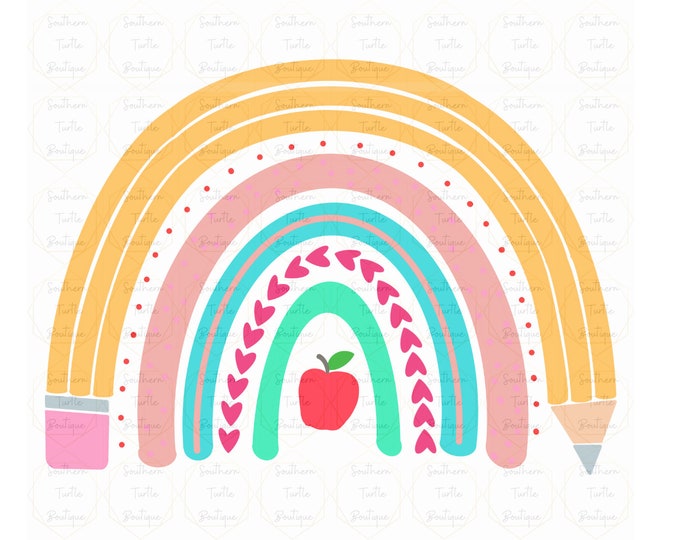 Pencil Rainbow PNG Digital Download - Etsy