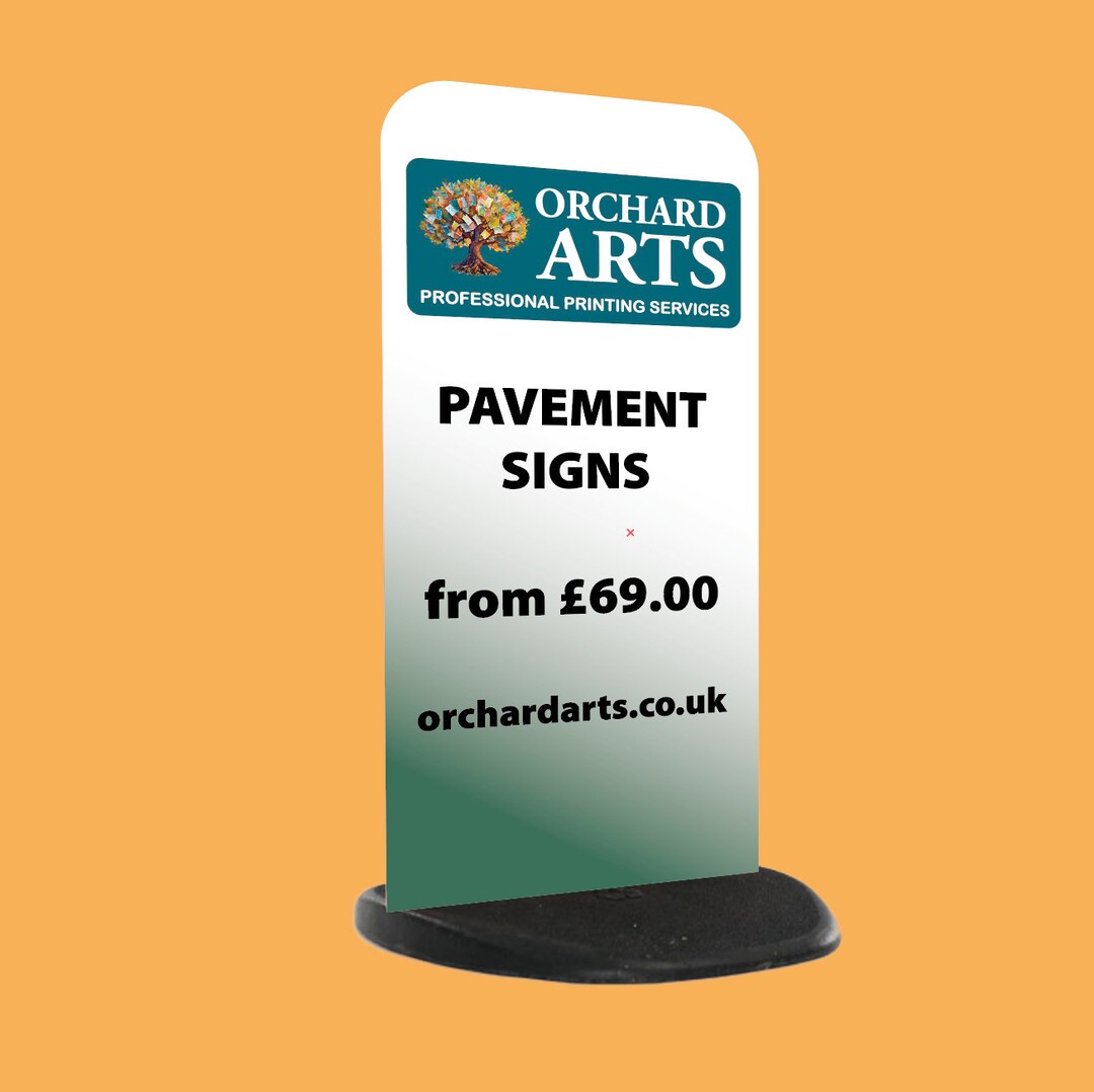 Custom Pavement Sign, Printed Shop Pavement Sign, Sandwich Board ...