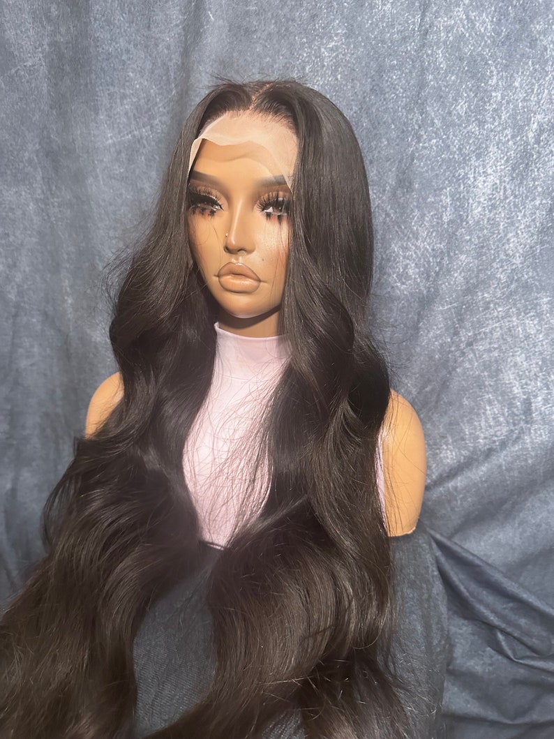 Invisible Lace 13x4 Full Frontal Wigs. Lace Frontal Wig Bleached Knots ...