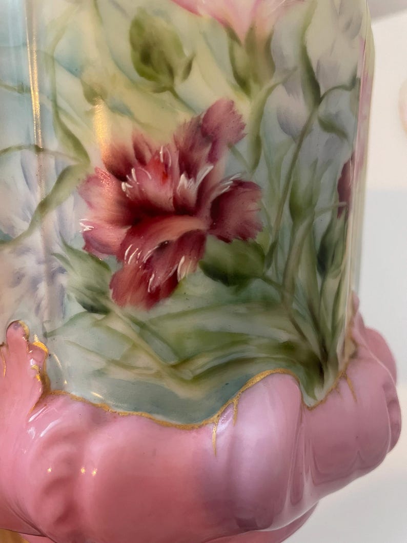 Biscuit/cookie Jar – Vintage – Leonard Vienna, Austria – Pink and Gold ...