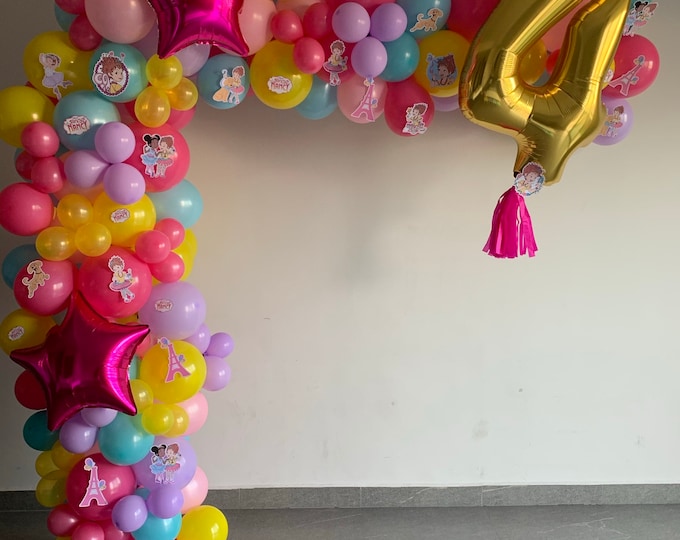 Fancy Nancy Balloon Garland, Fancy Nancy Party Decorations, Fancy Nancy ...