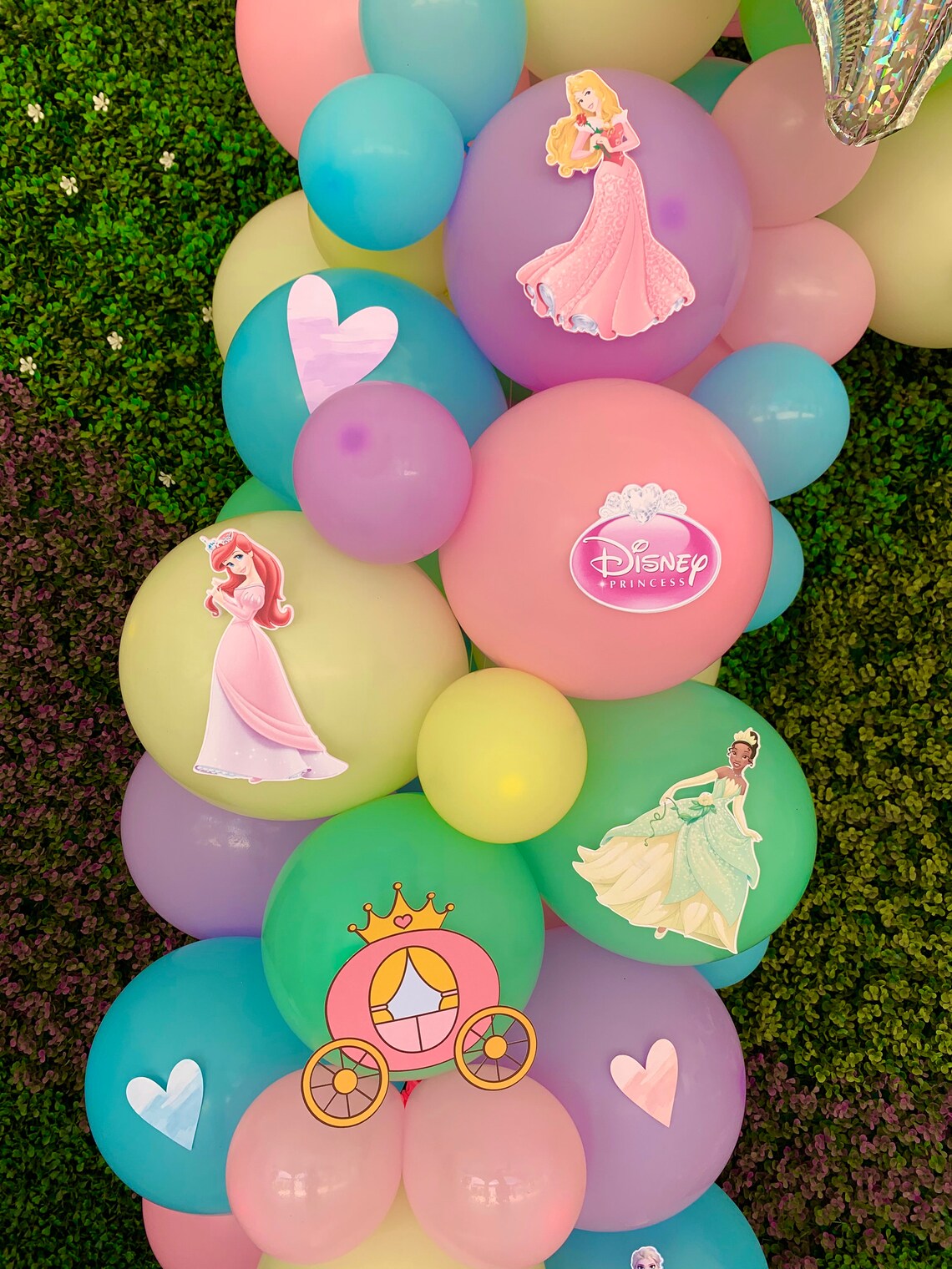 Princess Balloon Garland Princess Party Decorations Princess Etsy