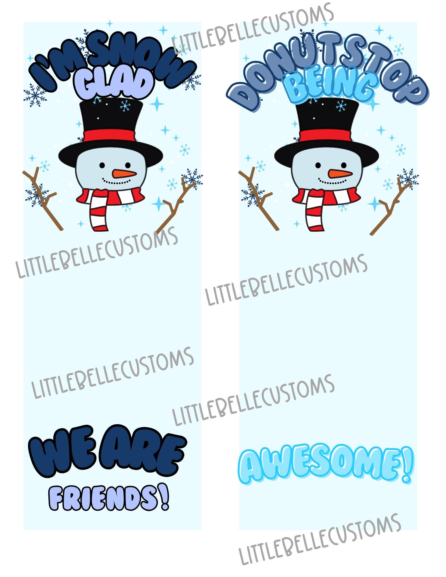 Christmas Donut Snowman Templates | Student & Teacher Gifts | Holiday ...
