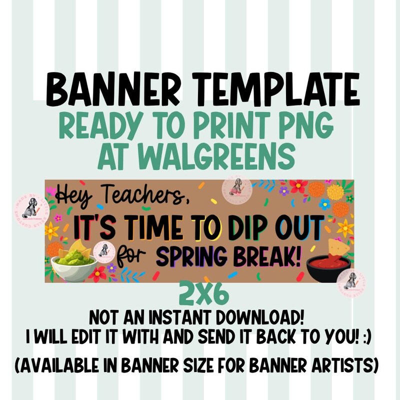 Banner Spring Break - Etsy