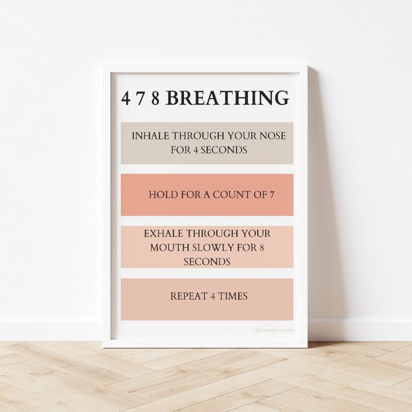 Breathing Exercises Poster - Etsy
