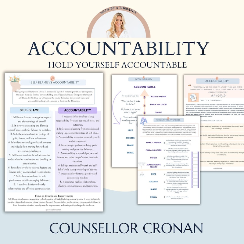 Accountability Worksheet - Etsy