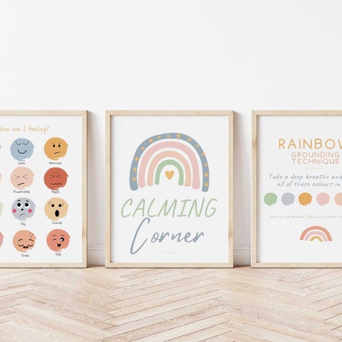 Set of 3 Educational Posters Calm Down Corner Calming - Etsy