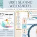 Urge Surfing Worksheets Manage Your Urges Self Harm - Etsy Australia