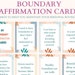 Boundary Setting Affirmation Cards DBT Boundaries Boundary | Etsy