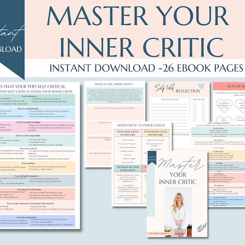 Inner Critic Workbook Self Help Self Healing Mental Health - Etsy