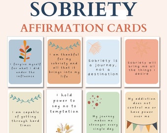Recovery Affirmation Cards - Etsy
