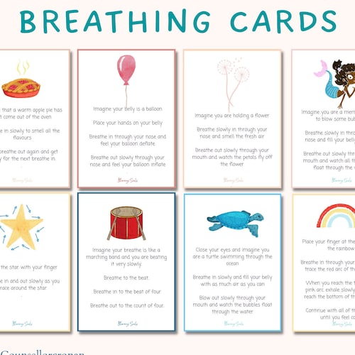 Anxiety Cards Coping Skills Therapy Tools Mindfulness | Etsy Canada