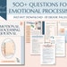 500 Thought Provoking Questions to Help Process Your - Etsy