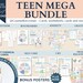 Teen Therapy Mega Worksheet Bundle Therapy Workbook - Etsy
