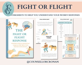 Stress Response Worksheets - Etsy