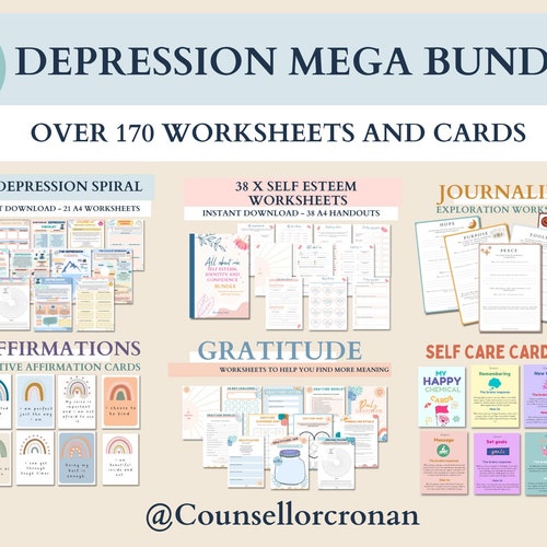 Anxiety Mega Bundle Psychologist Resources Therapy - Etsy Australia