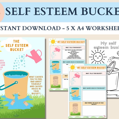 The Self Esteem Bucket Self Worth Self Love Confidence - Etsy