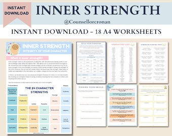 Character Strengths Worksheet - Etsy