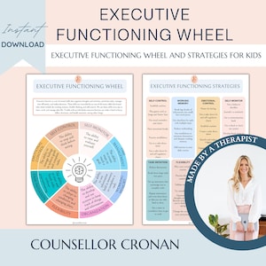 Executive Functioning Wheel Cognitive Skills ADHD Autism Coping Skills ...