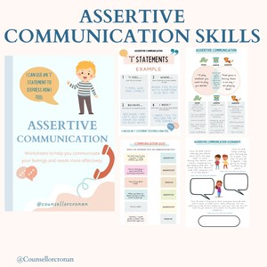 Assertive Communication Worksheets Social Skills | Etsy Australia