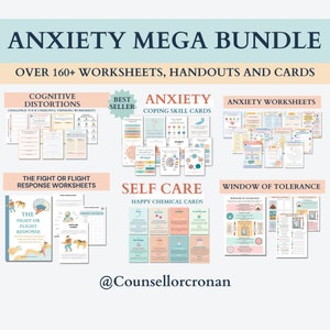 Anxiety Mega Bundle Psychologist Resources Therapy - Etsy Australia