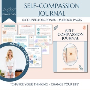 Self-compassion Journal Self-care Workbook Positive - Etsy Australia