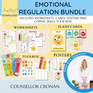 Self Regulation Mega Bundle Worksheets, Cards, Coping Skills Poster Kit ...